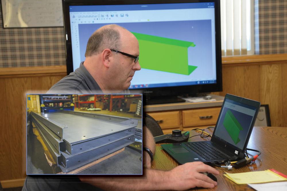 Bending parts revolves around modeling software (video-enhanced)