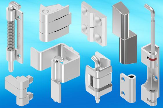 Emka stainless steel hinges offered in three designs