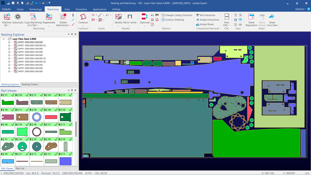 Lantek partners with Machitech to provide nesting software on laser ...