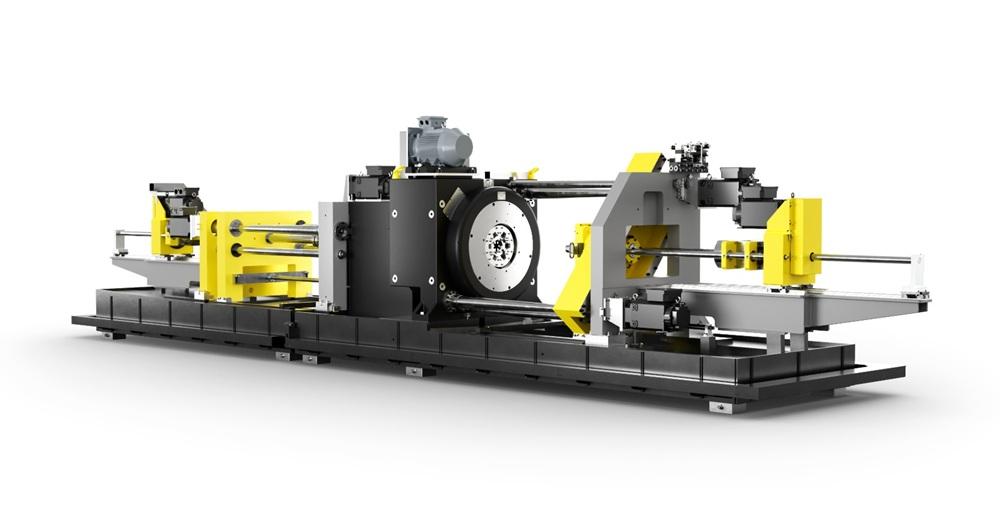 Modular rotary swaging machine is fully electric