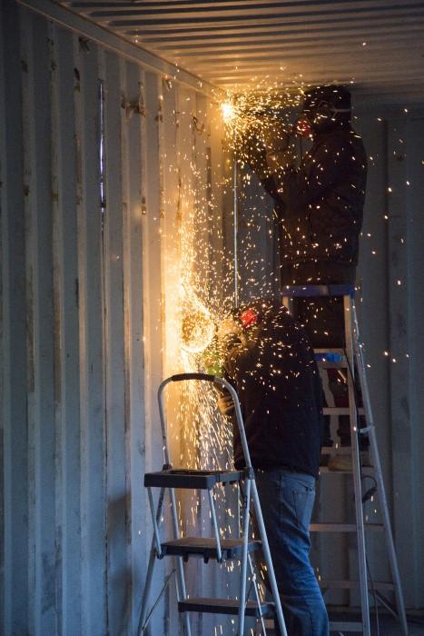 Off the Grid: The best way to cut through steel shipping containers