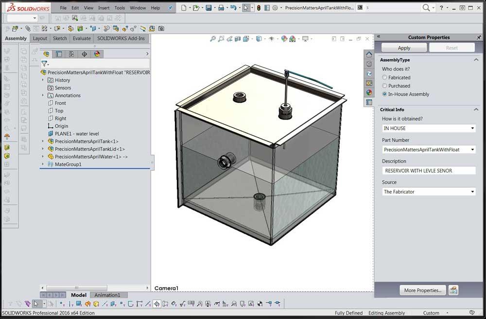 Shop technology and 3-D CAD: Configuration tables and parametric links ...