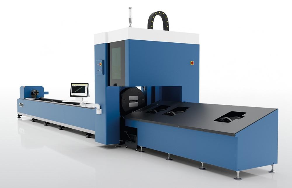 Tube and pipe fiber laser cutter handles serial production, one-off ...