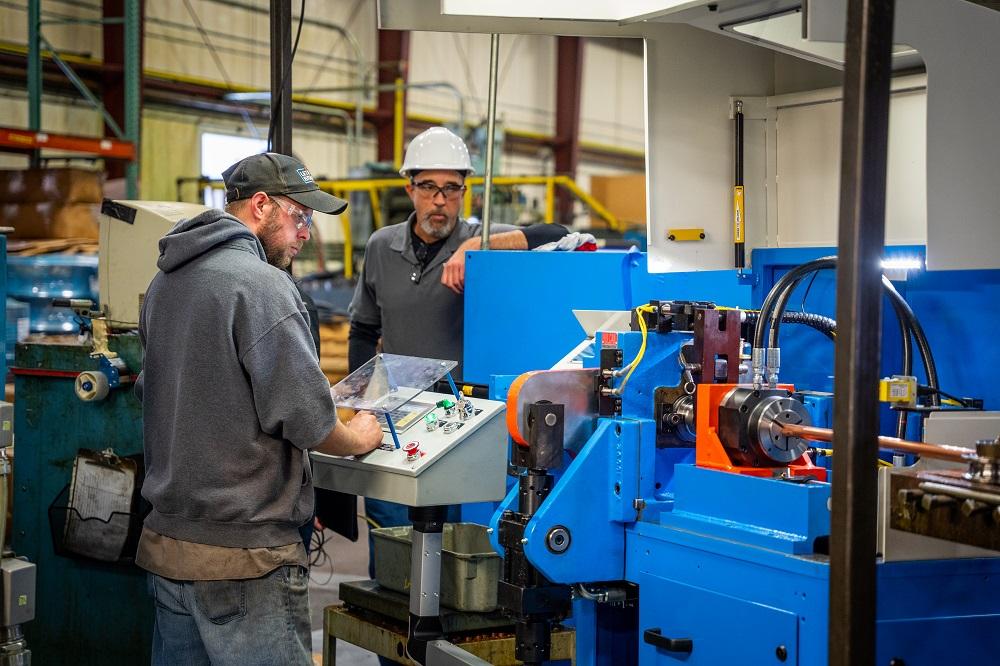 Michigan tube fabricator rebuilds line of cutoff machines